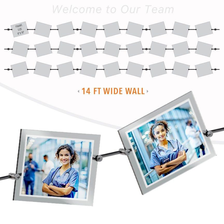 DC2135 Photo Wall Display Concept – 14ft Wall | Meet Our Team