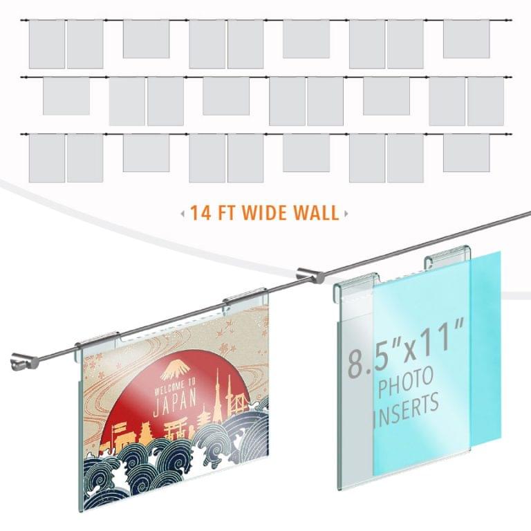 DC2204 Info/Poster Wall Display – 14ft Wall | Corporate Display