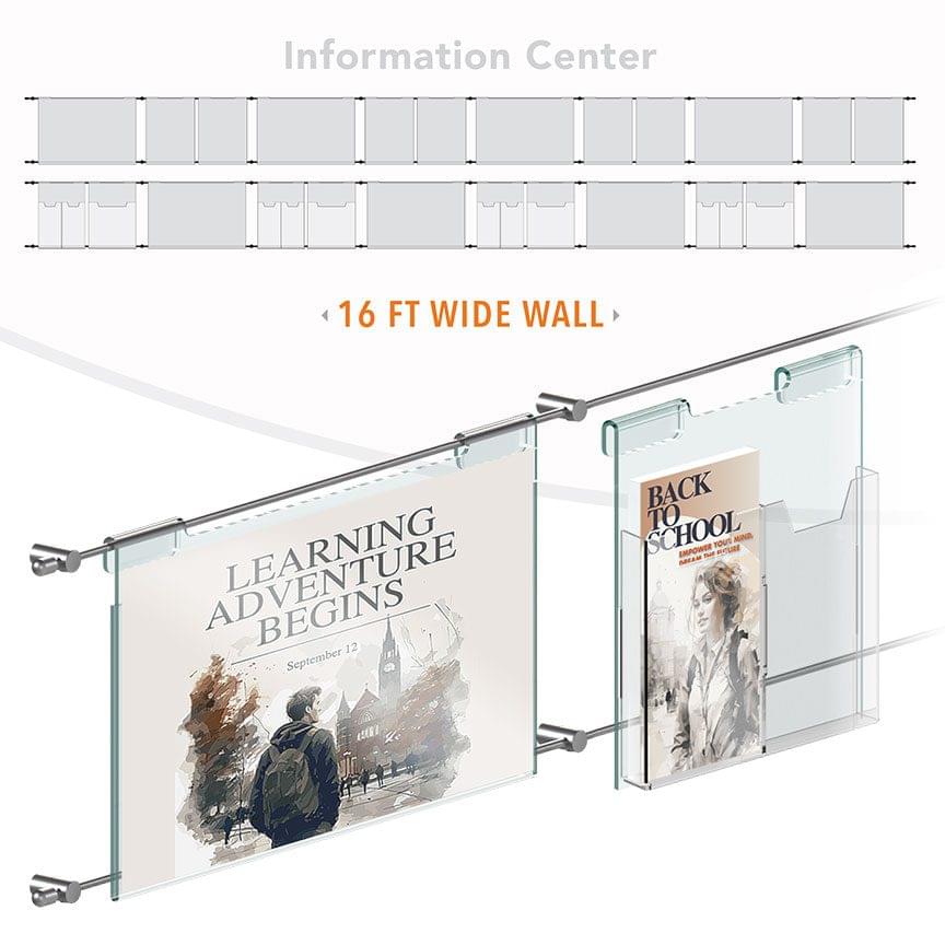 DC2607 Recognition Wall Display – 16ft Wall | Alumni Wall of Fame