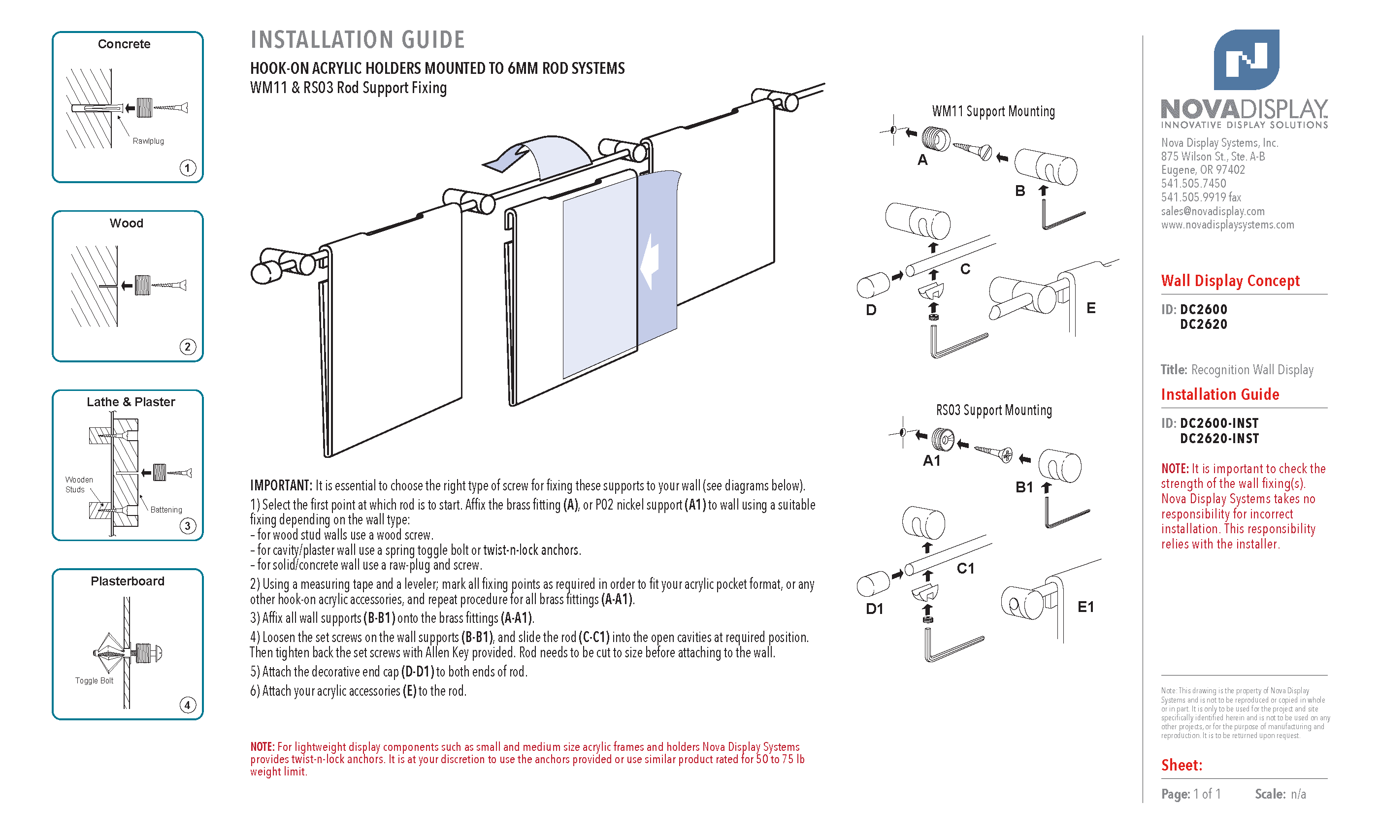DC2609 Recognition Wall Display Concept | Certificate Display