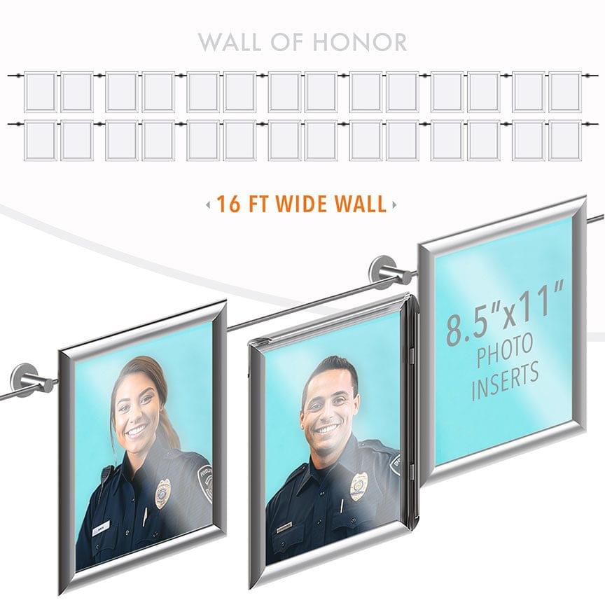 DC2604 Recognition Wall Display Concept Idea | Wall of Honor
