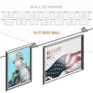 DC2604 Recognition Wall Display Concept Idea | Wall of Honor