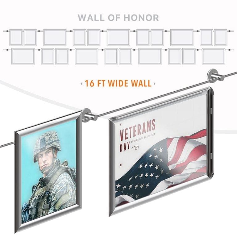 DC2604 Recognition Wall Display Concept Idea | Wall of Honor
