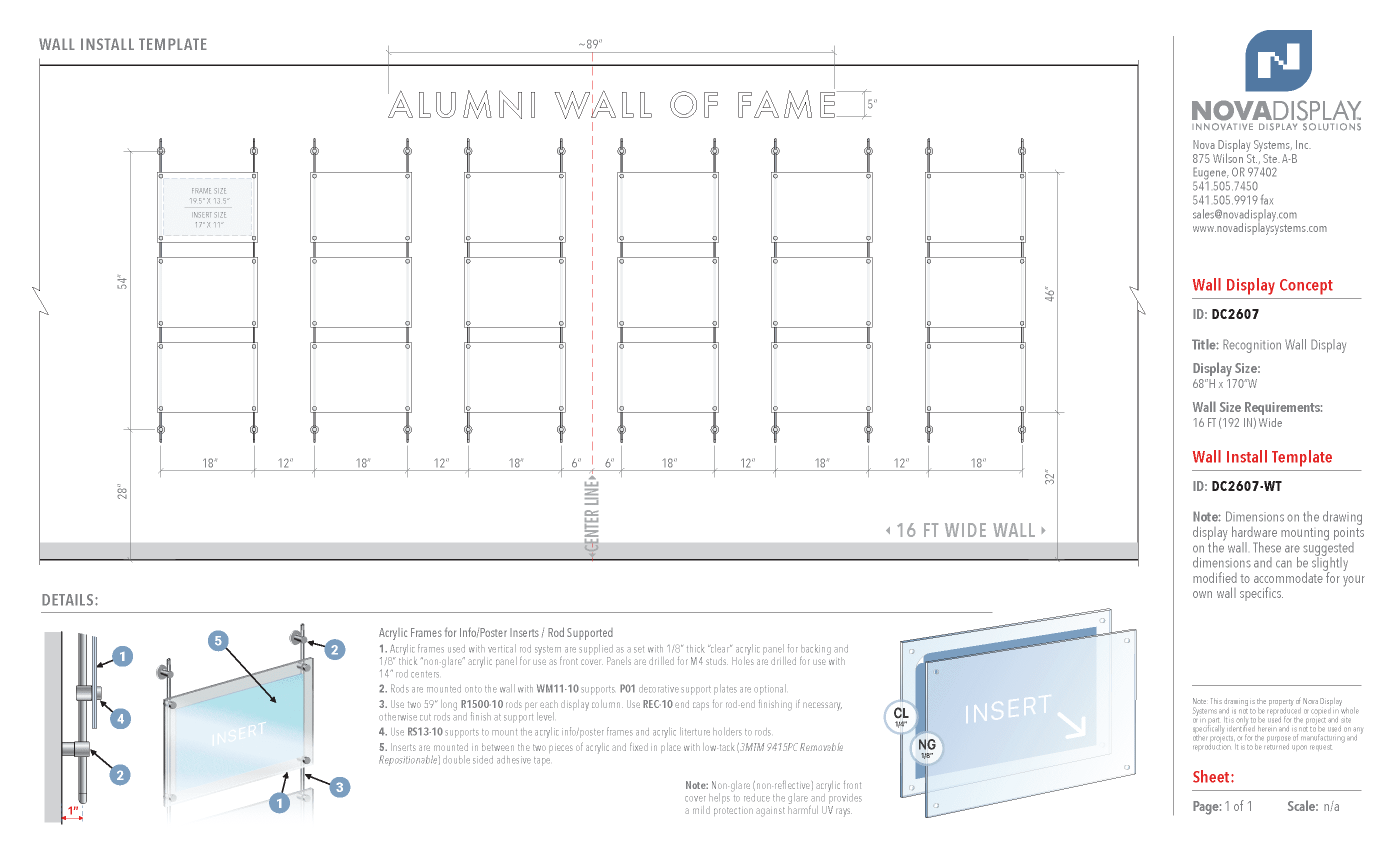 DC2607 Recognition Wall Display Concept | Alumni Wall of Fame