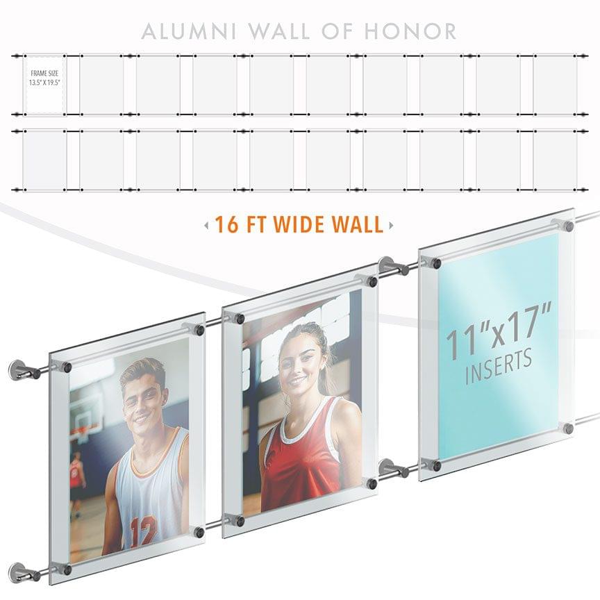 Recognition Wall Display – Simple high-end donor display solutions