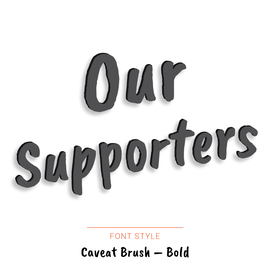 Hand Font Styles – Flat Cut Acrylic Letters in Satin-Matte Black