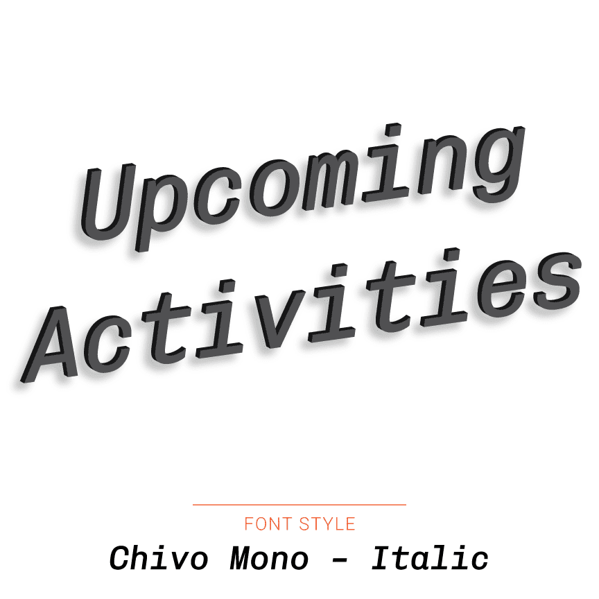 Mono Font Styles – Flat Cut Acrylic Letters in Satin-Matte Black