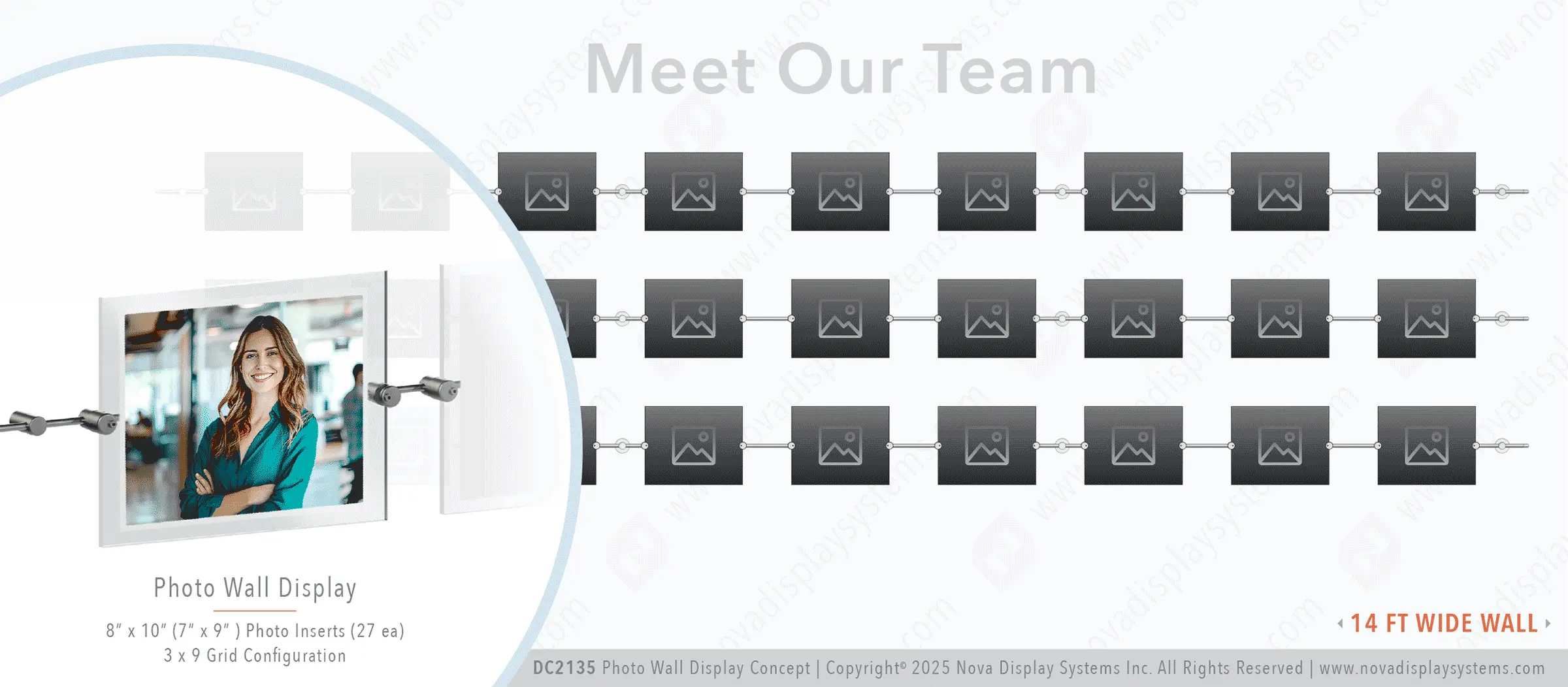 DC2135 Photo Wall Display Concept | Corporate Photo Display