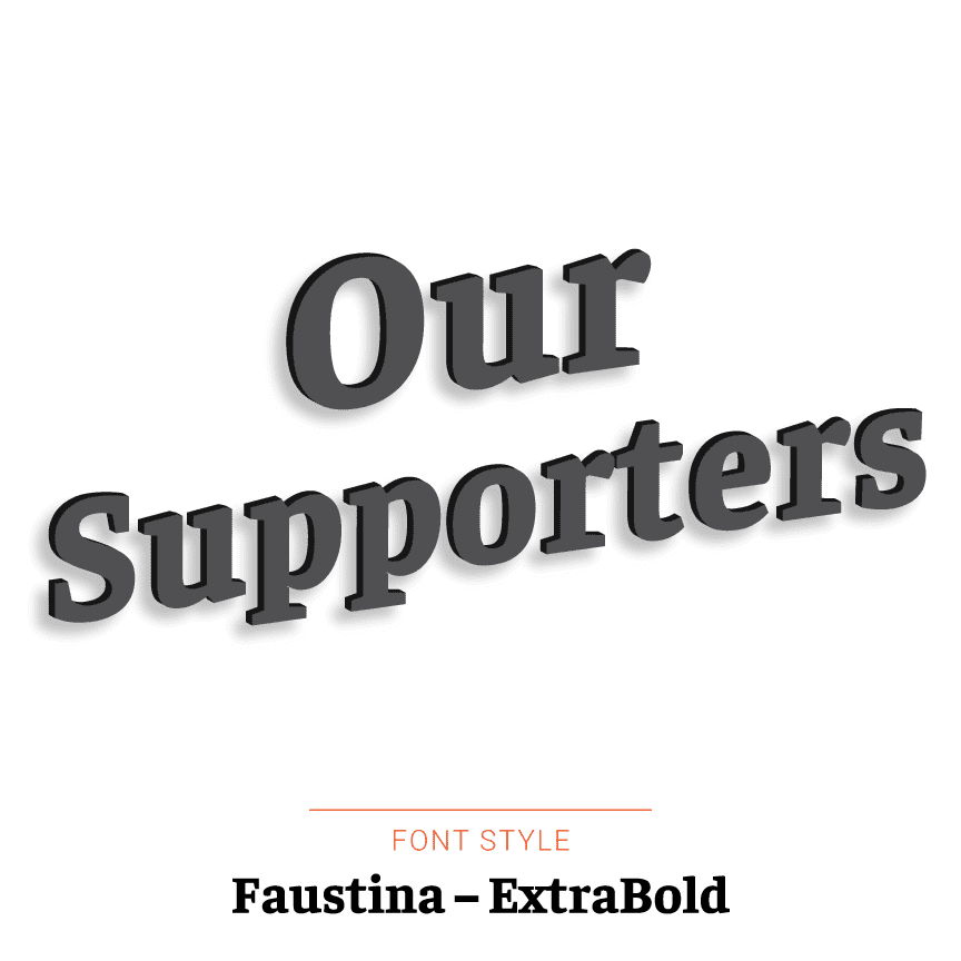 Slab Serif Font Styles – Flat Cut Acrylic Letters in Satin-Matte Black