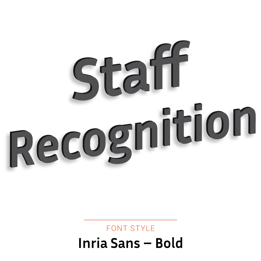 Serif Font Styles – Flat Cut Acrylic Letters in Satin-Matte Black