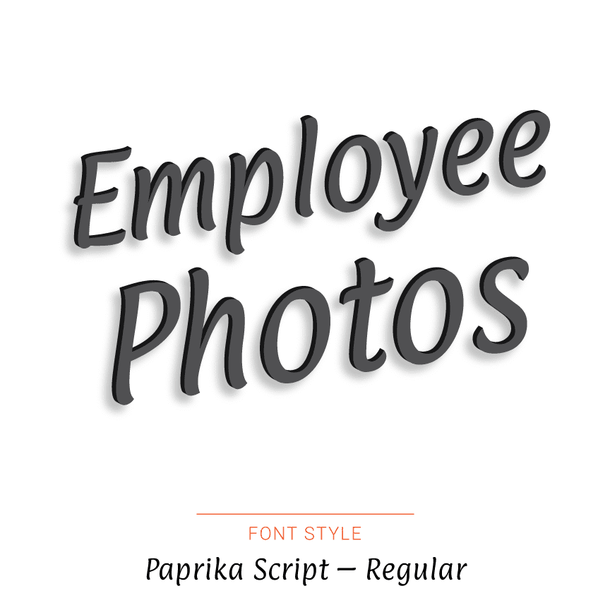 Script Font Styles – Flat Cut Acrylic Letters in Satin-Matte Black