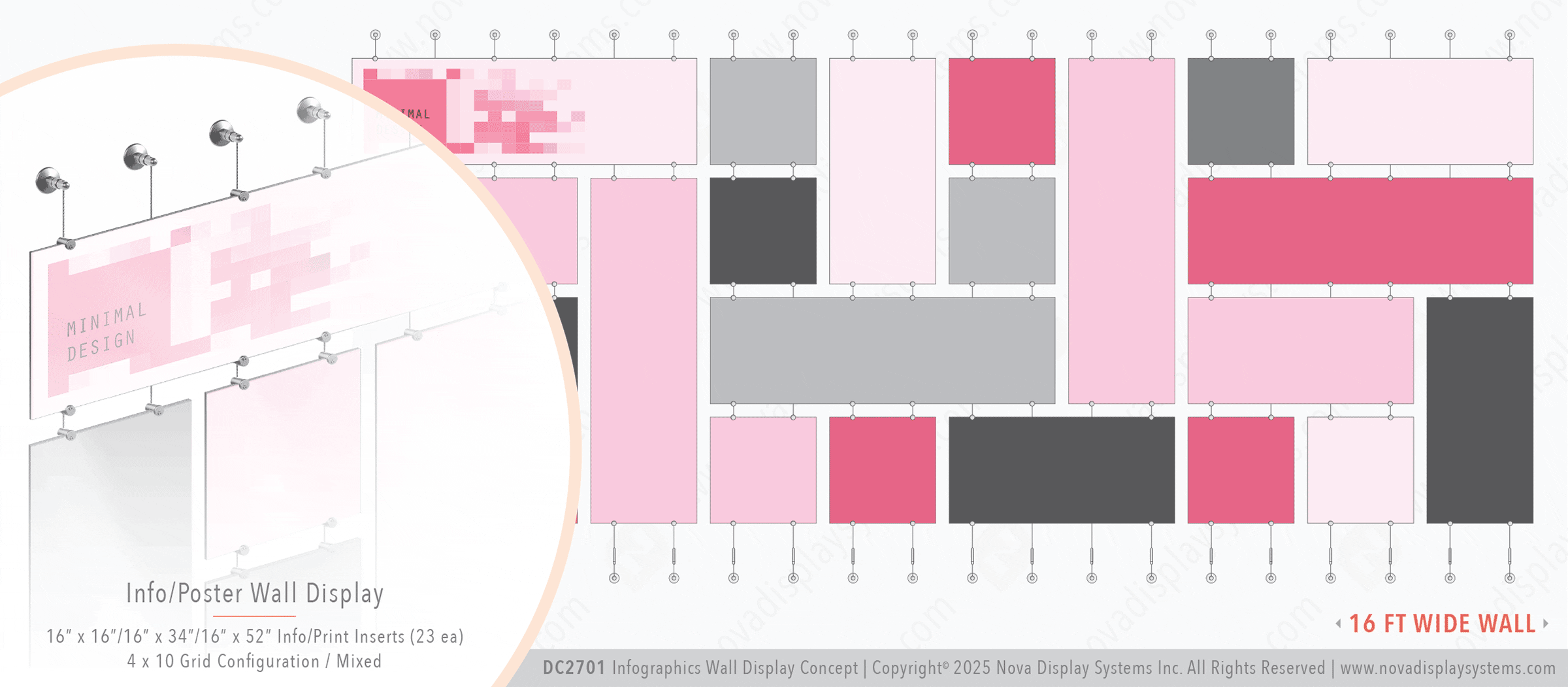 DC2701 Infographic Wall Display Concept | Wall Display Ideas