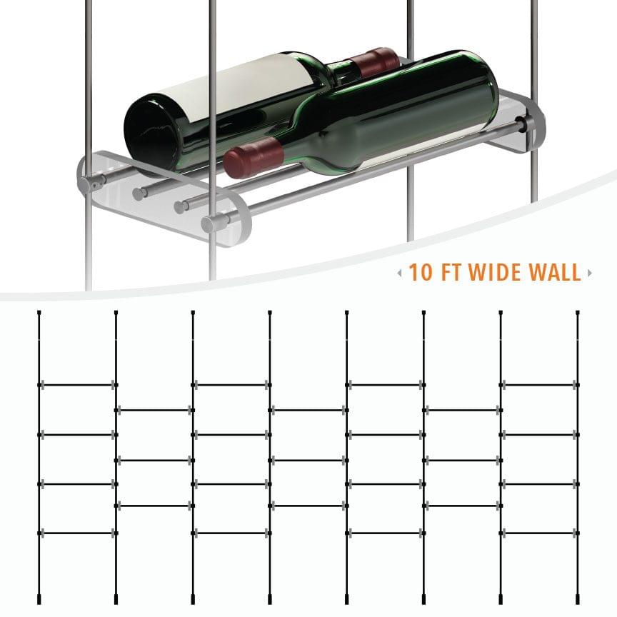 DC3307 Wine-Cellar Display Concept with Rod System – 8ft Wall